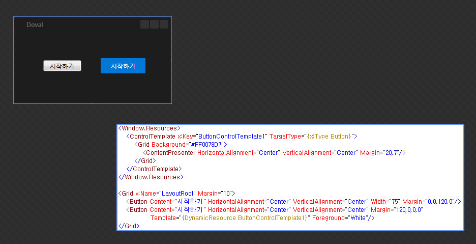 [WPF] Template - Doval