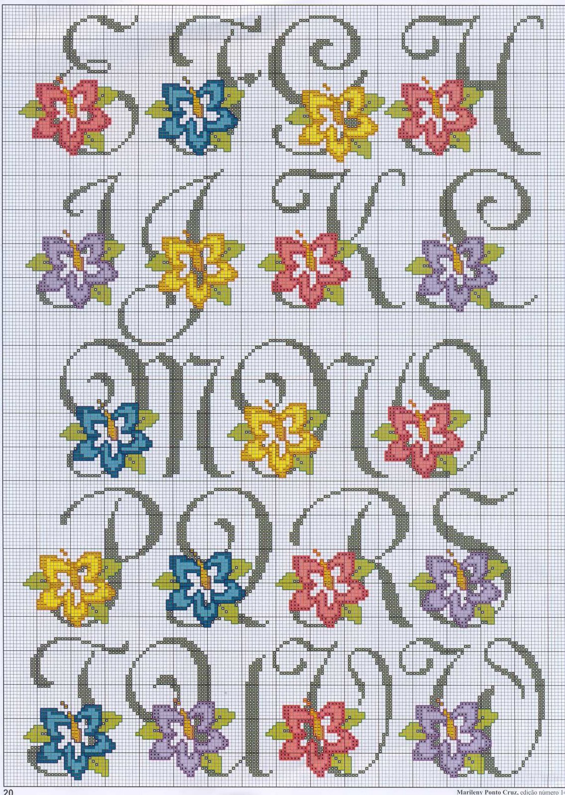 Arquivo de Artesanato: Gráfico "Letras"