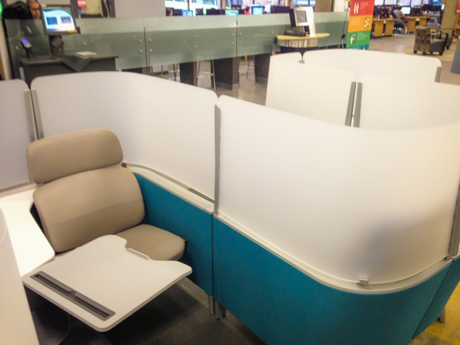 Rutherford Library's New Study "Pods"