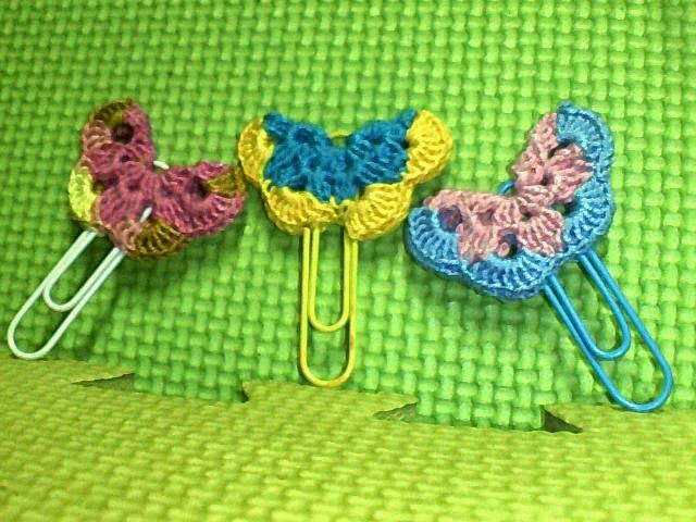 Crochet & Crafts By Maria: Crochet Paperclip Bookmarks (What To Do With ...