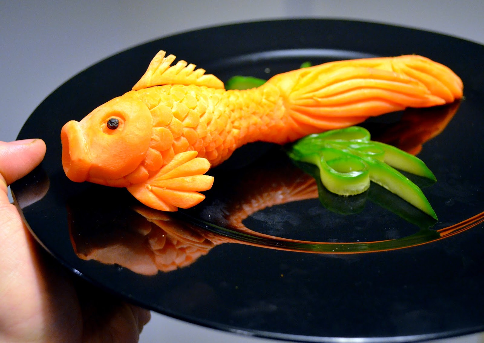 food carving ivelin stanchev: Food Carving Fish from Carrot by Ivelin ...