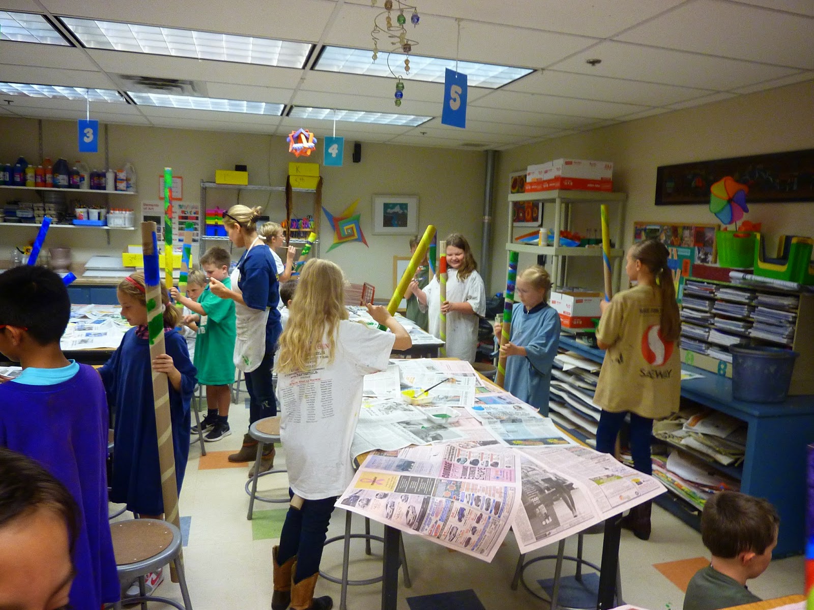 P. C. K. Art Room : Jousting Sticks for Castle Day