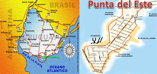 Punta del Este: Punta del Este ciudad peninsular de Uruguay con ...