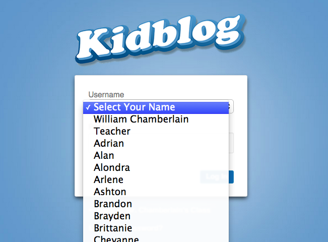 Blogging4Kids: Logging Into Your Kidblog Account