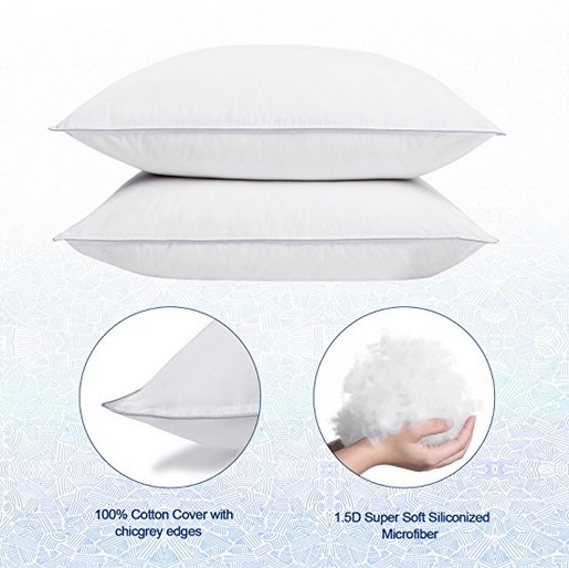 Temporary Waffle: Songmics Down Alternative 100% Cotton Pillow Set