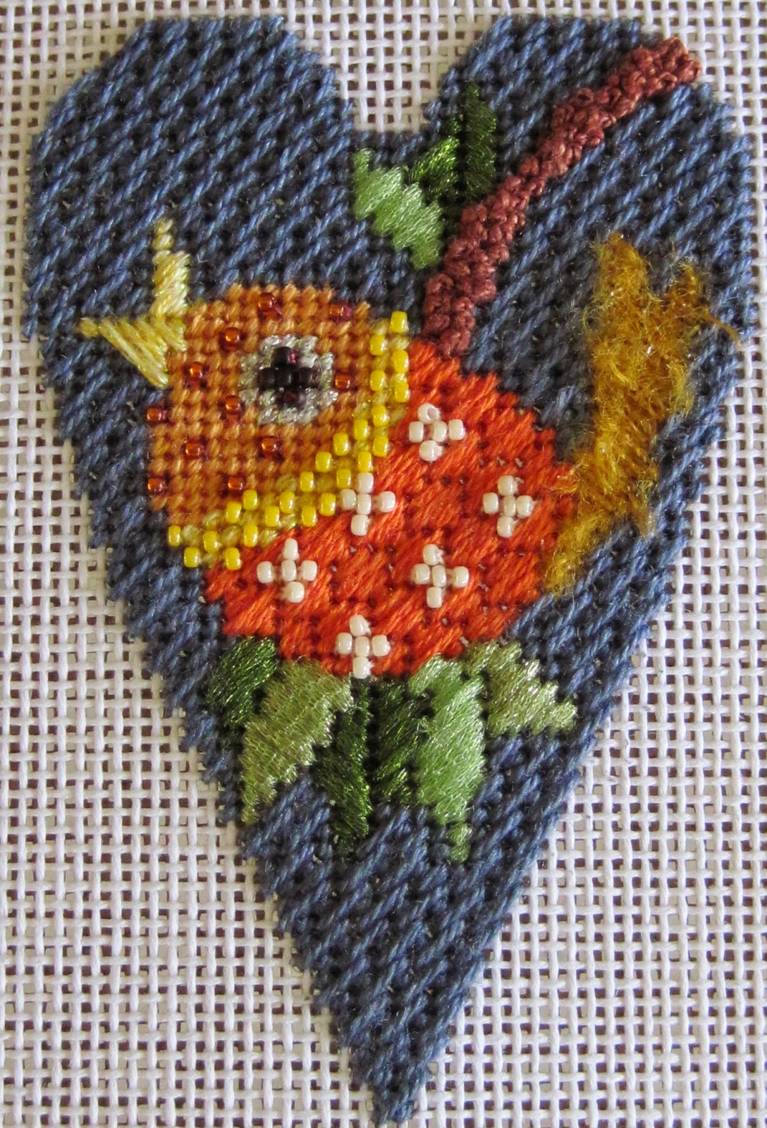 The Owl Stitchery Blog: NeedleDeeva Fall Hearts Stitch Guides
