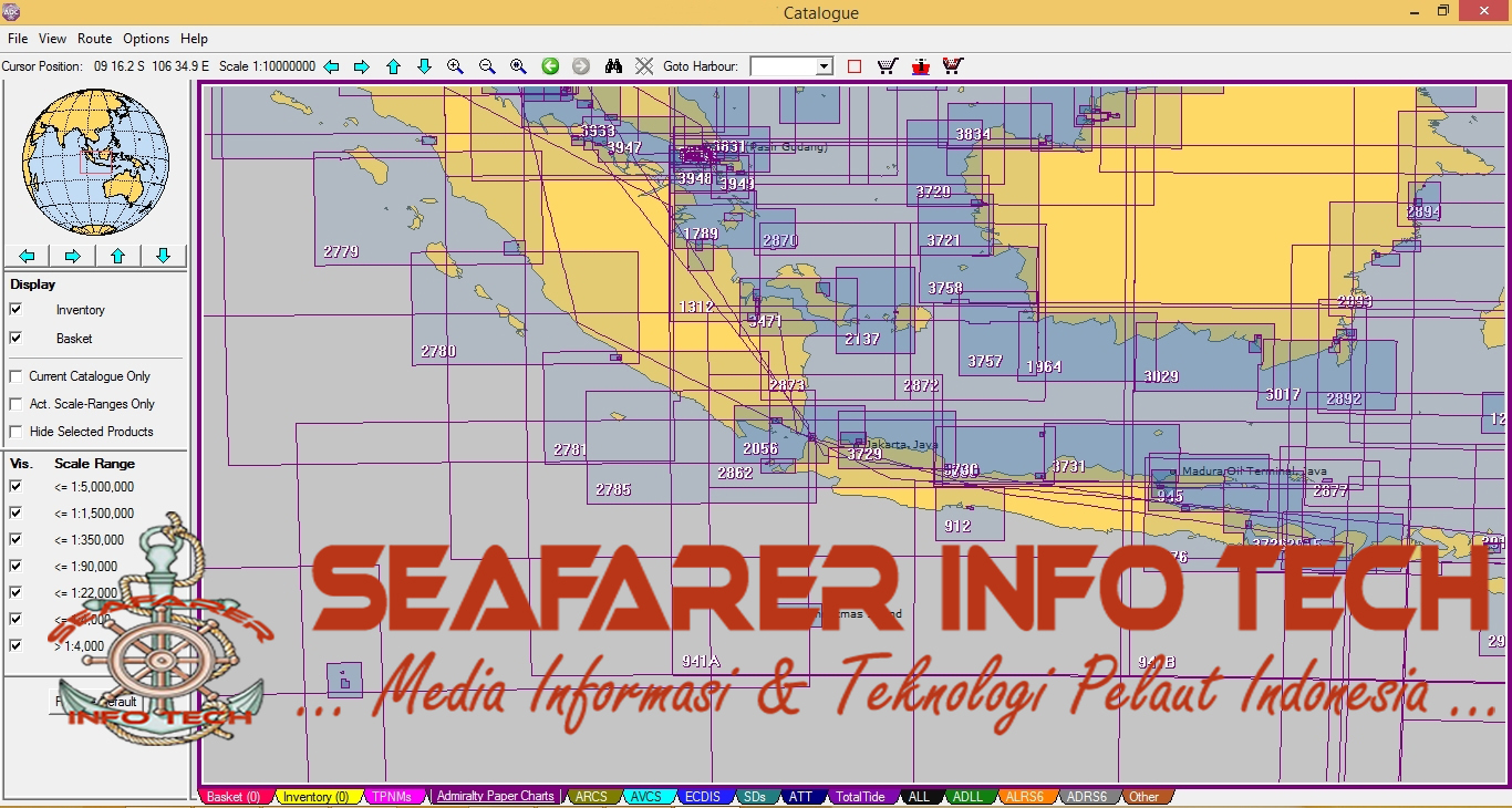 SEAFARER INFO TECH: GAMBAR CHART CATALOGUE (CATALOG PETA)