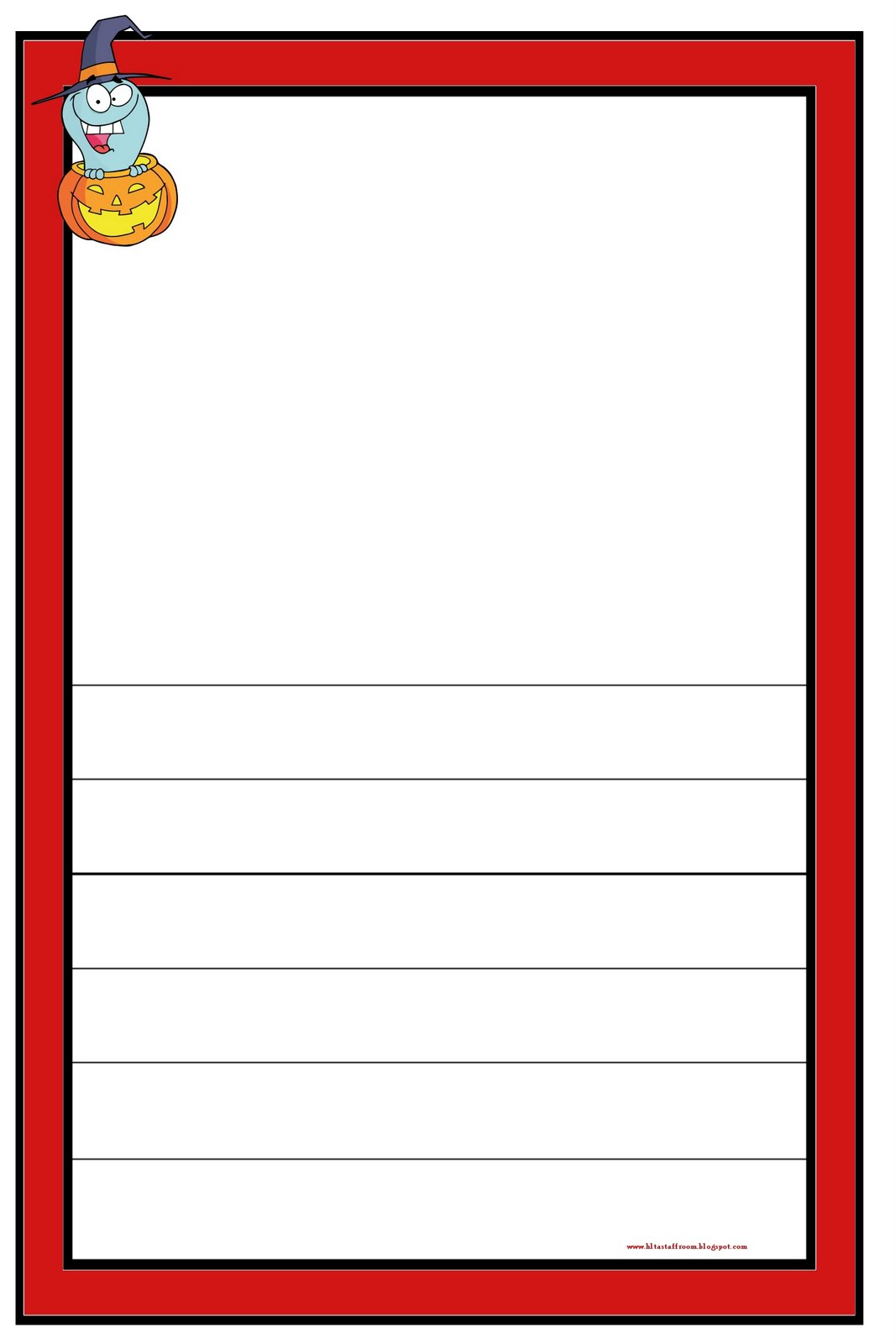 Debbie's Resource Cupboard: Halloween writing frames