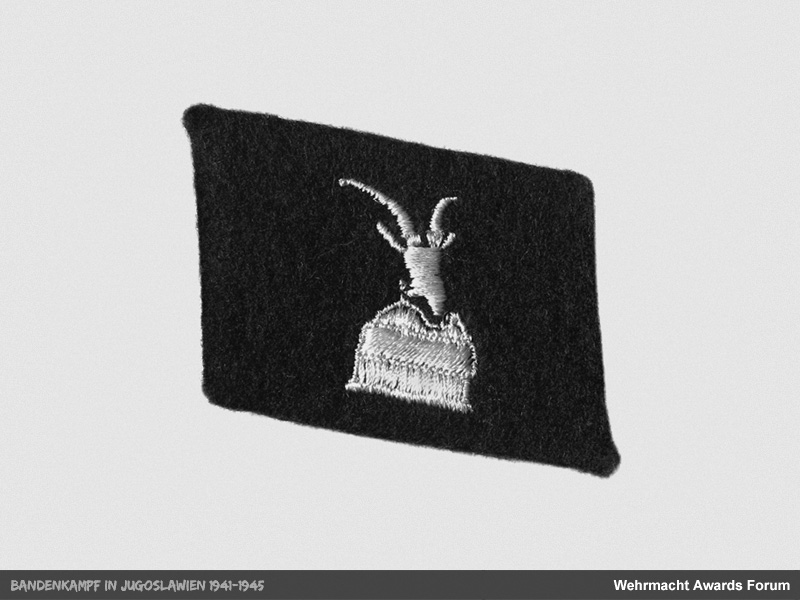 Bandenkampf in Jugoslawien 1941-1945 : 0090 | Insignia | 21. Waffen ...