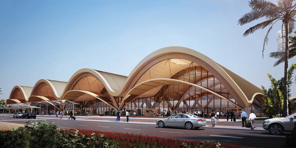 Design du gabon: Libreville AIrport, very simplo design.