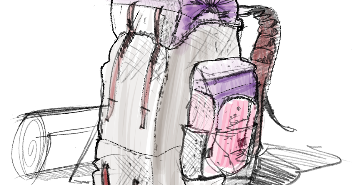 ID render: Drawing a backpack