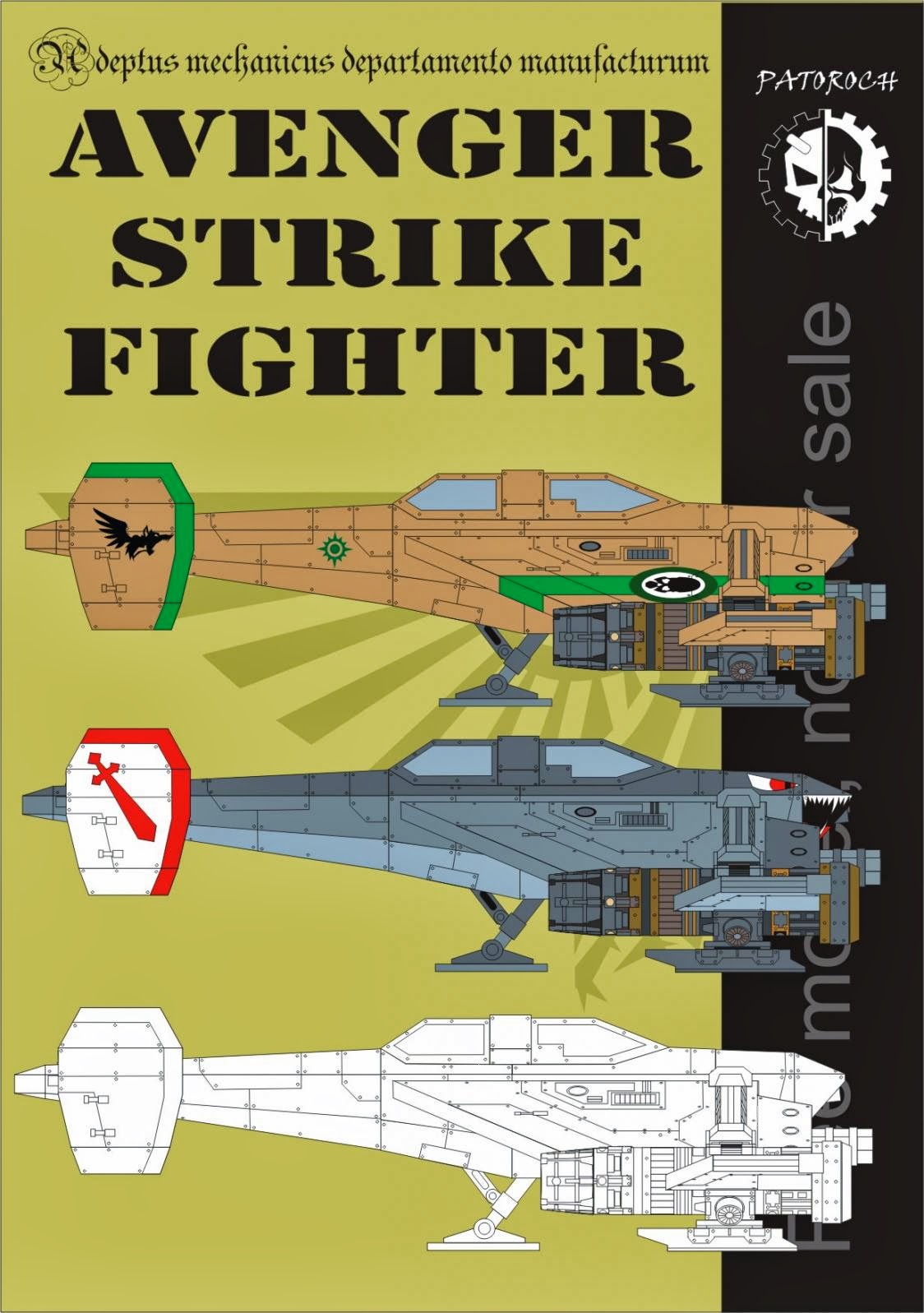 Paper Wargames: 40Kk Avenger Strike Fighter