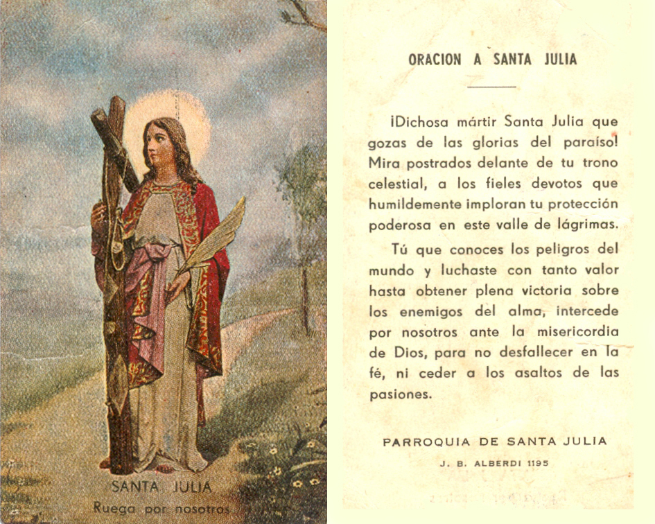 Santa Julia | Directorio de la Iglesia Católica