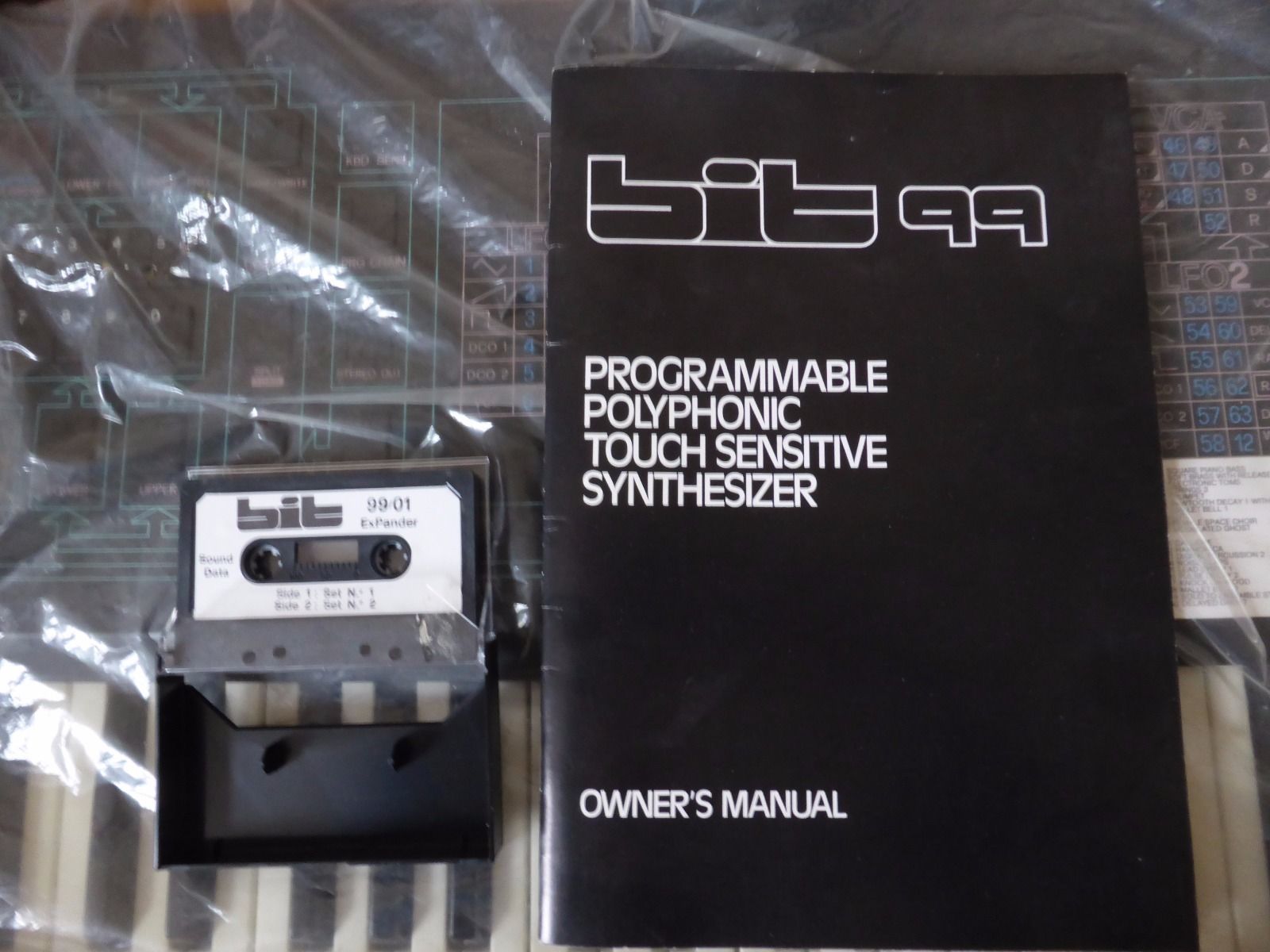 MATRIXSYNTH: Crumar Bit 99 SN 00831 with Original Box, Manual & Cassette