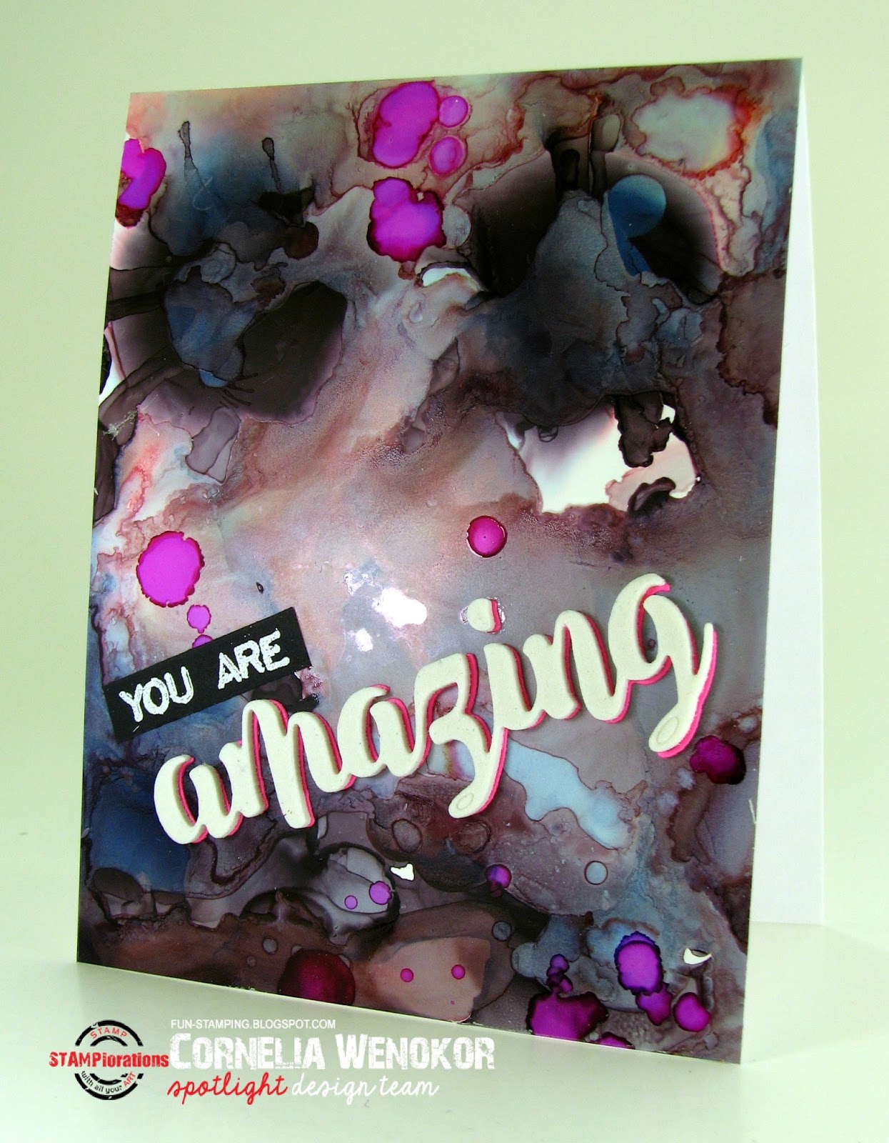 STAMPlorations™ Blog: {Spotlight Project} Cornelia Plays with Alcohol Inks