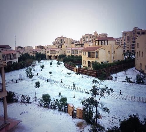 Cairo Snow 2013: Snowstorm hits Egypt for the first time in 112 YEARS