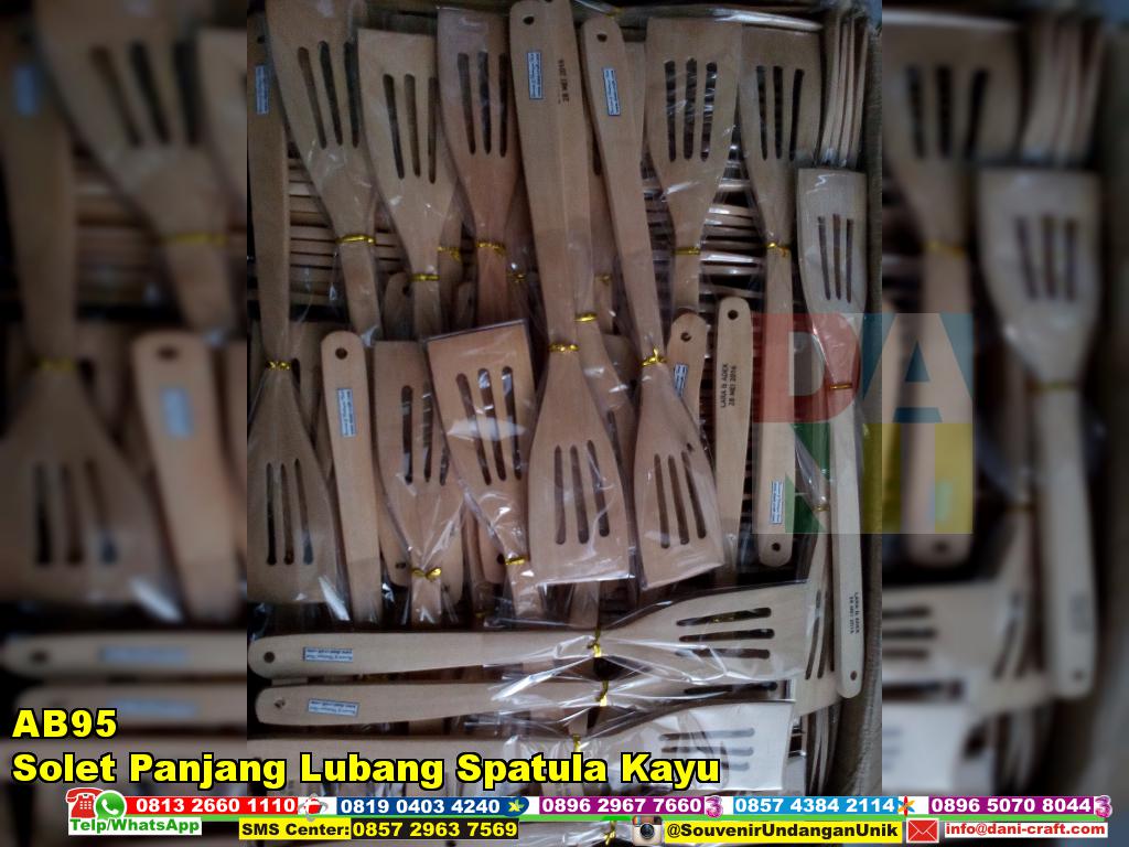 Solet Panjang Berlubang, Spatula Kayu | Souvenir Pernikahan