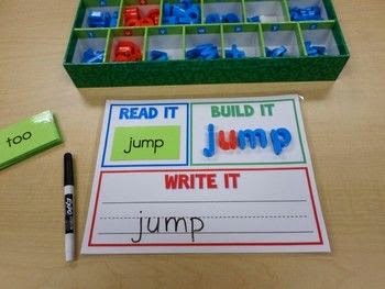 Ms.M's Blog: Read it, Make it, Write it: A Word Work activity.
