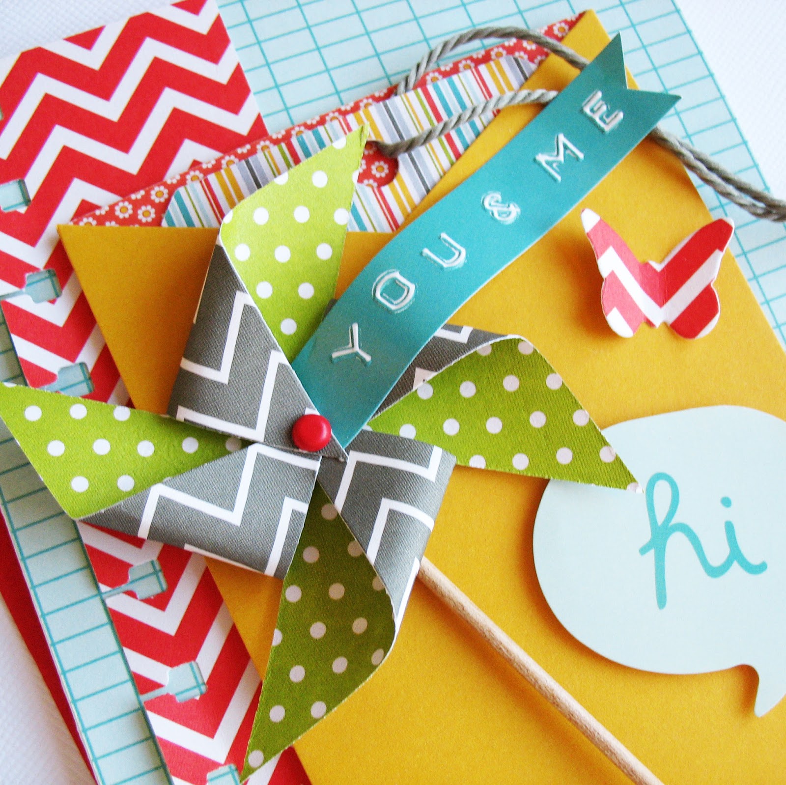 Card-Blanc by Kathy Martin: You & Me