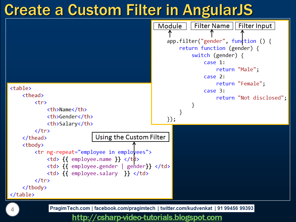 Sql Server Net And C Video Tutorial Create A Custom Filter In Angularjs 6758