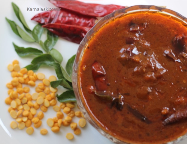 Kamala's Kitchen: Tamarind Rice / Puliyodarai & Pulikachal