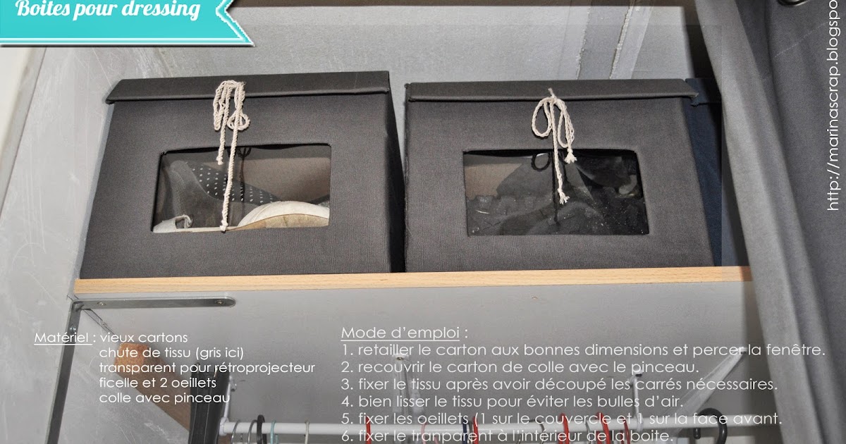 DIY | Boîtes pour dressing