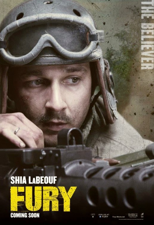 5 New FURY Posters Featuring Brad Pitt, Shia LaBeouf and Logan Lerman ...