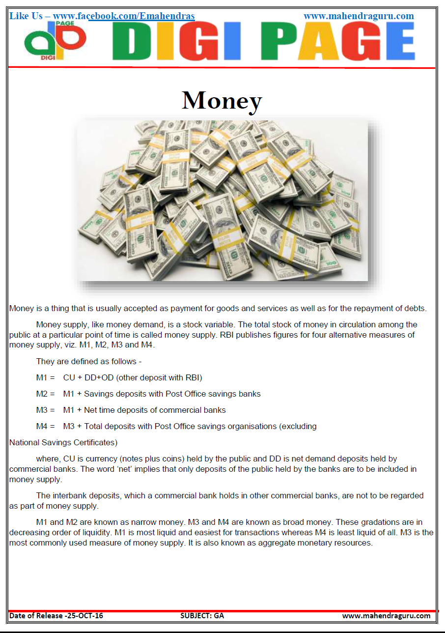 DP | Money | 25 - Oct - 16