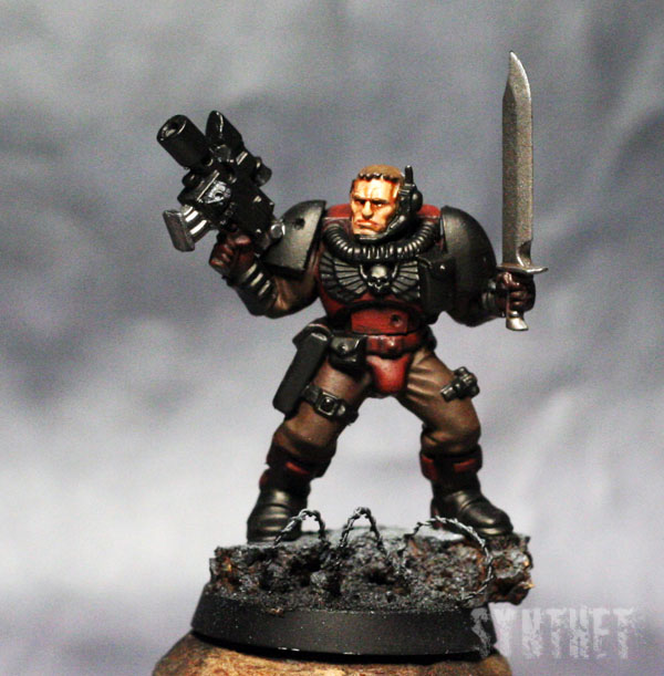 Paints and stuff: First WIP on a Flesh tearers scout