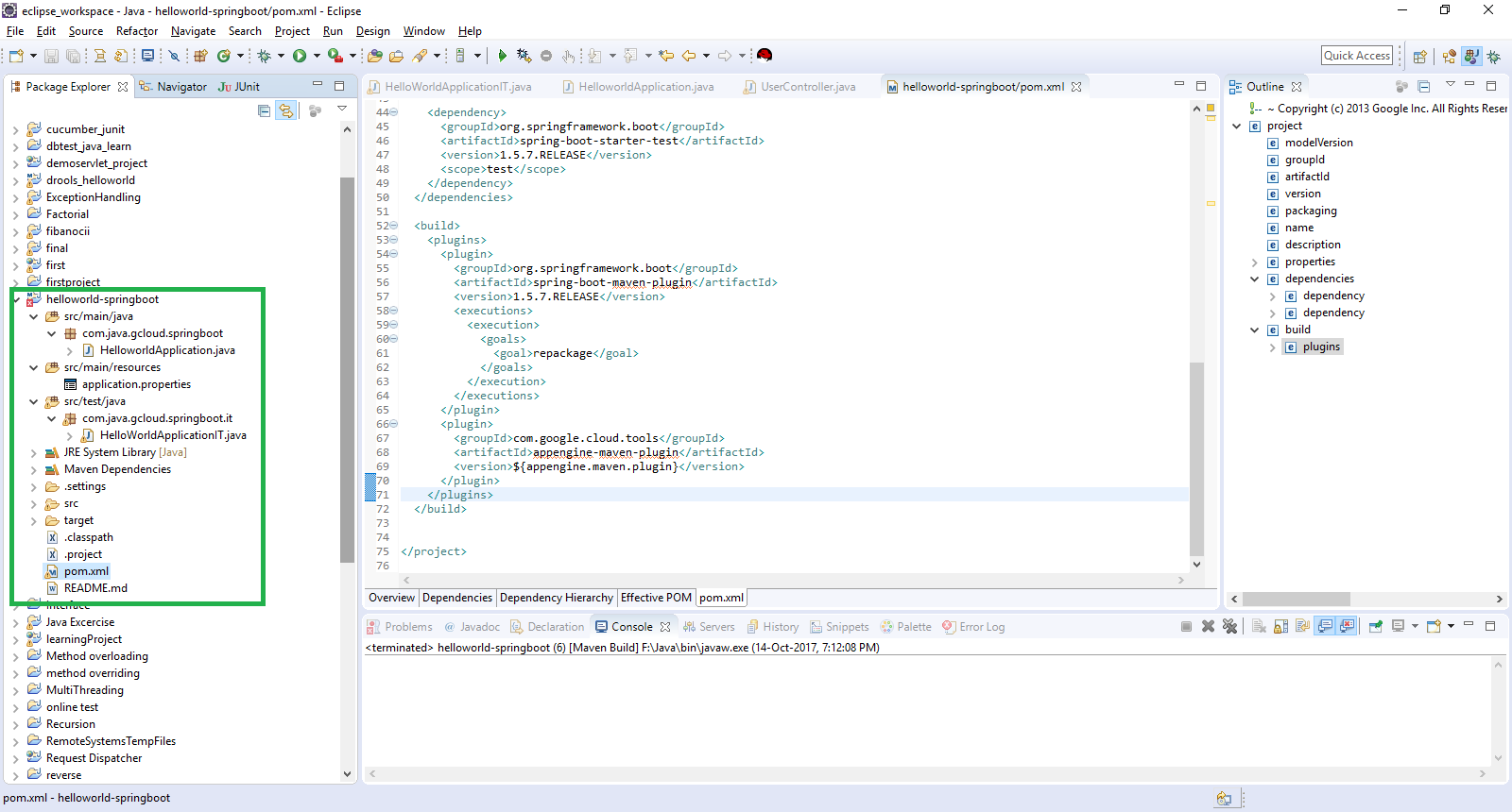 Learn and shine: Getting started with Spring Boot deployed on Google ...