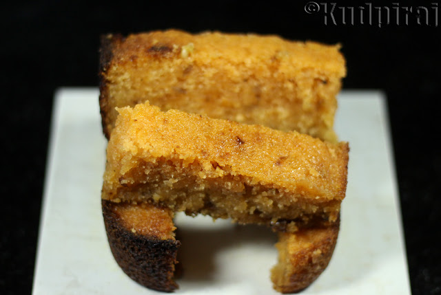 Kudpiraj's Garam Tawa: Dum Ka Rote (Ash Gourd Semolina Cake)