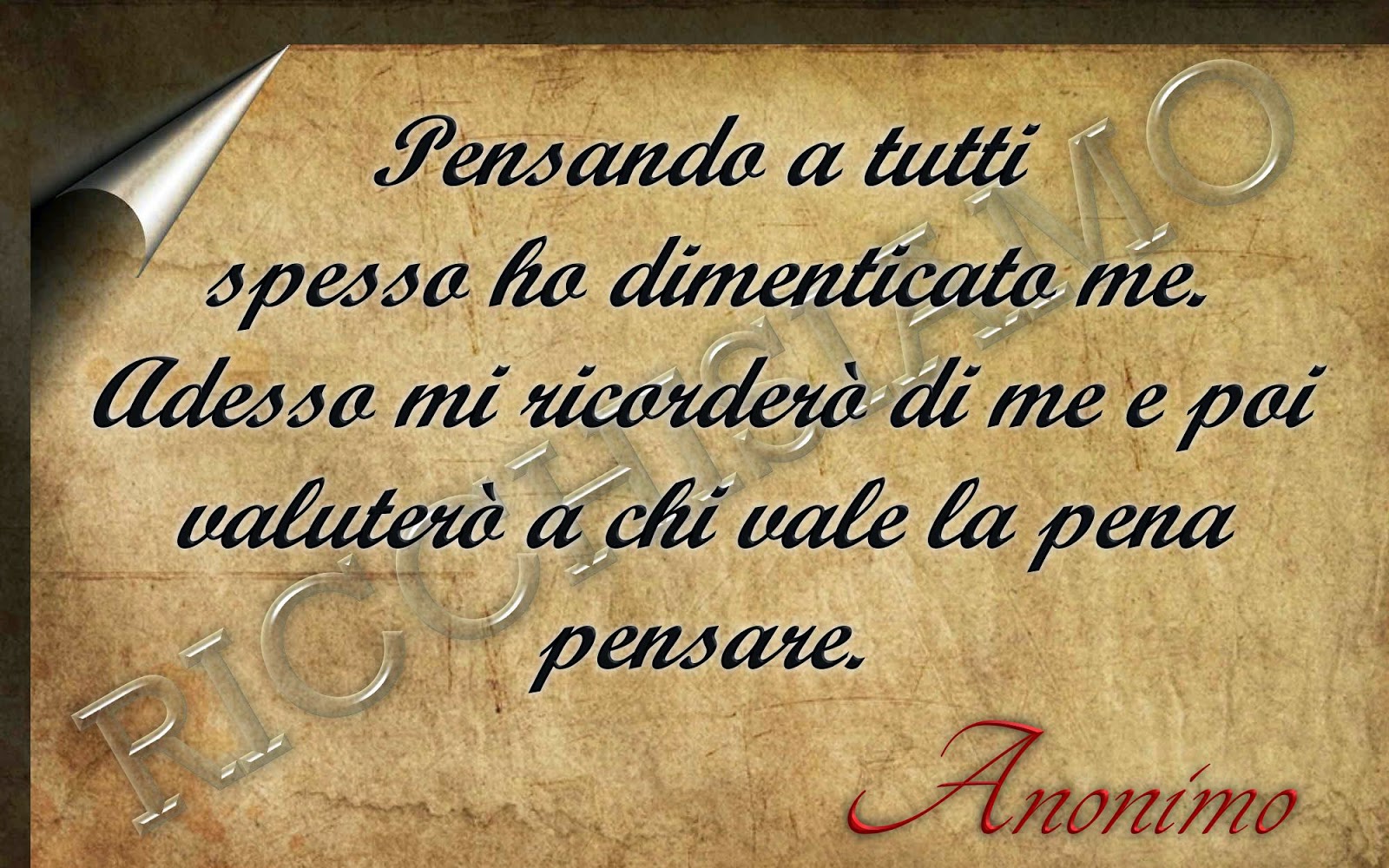 RICCHISIAMO: Le Massime del giorno
