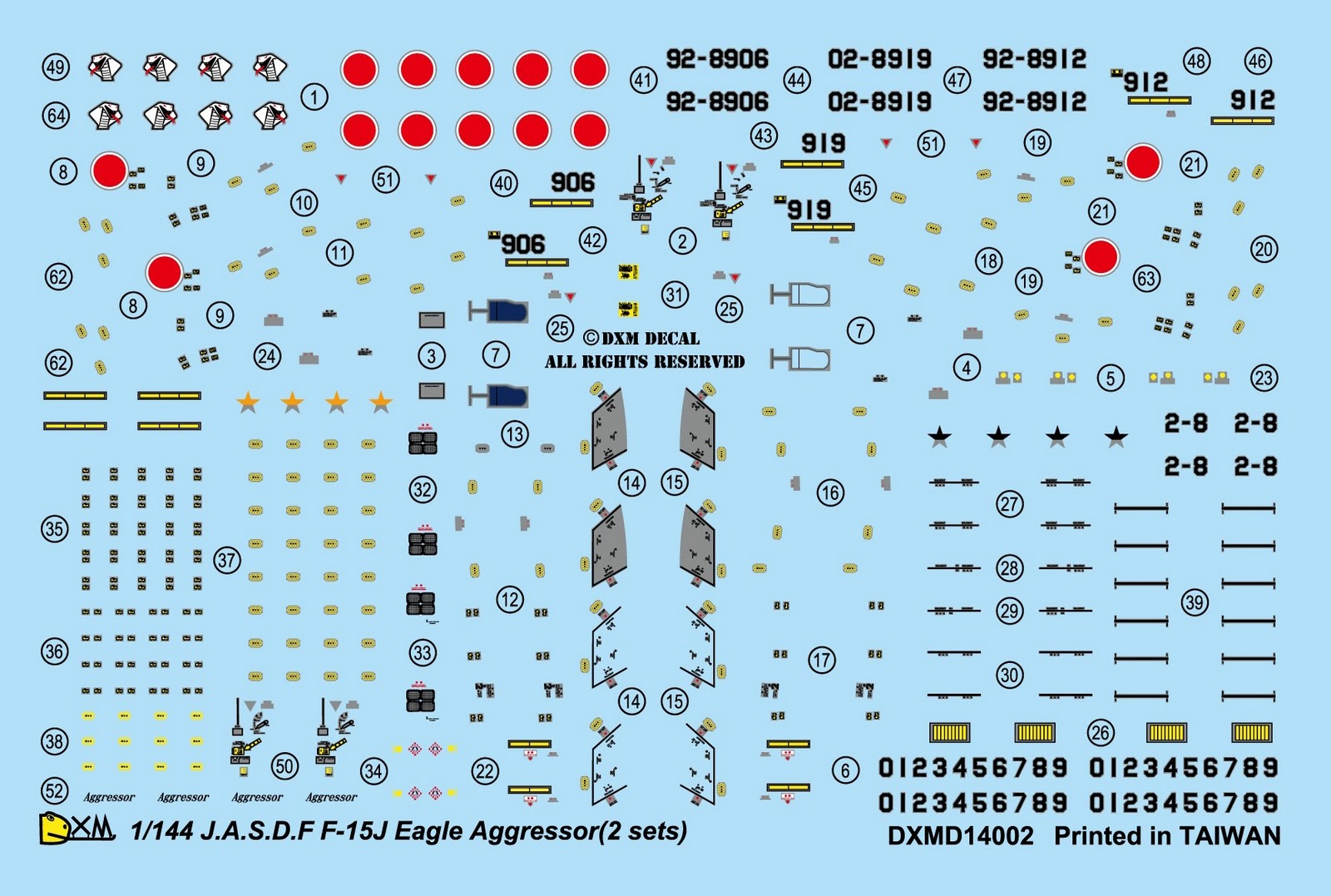 DXM Decals: New Release - 1/144 JASDF F-15J Eagle Aggressor decal