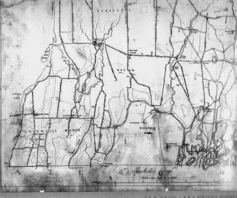 Missisquoi Genealogy: Early map of Noyan and Caldwell's Manor