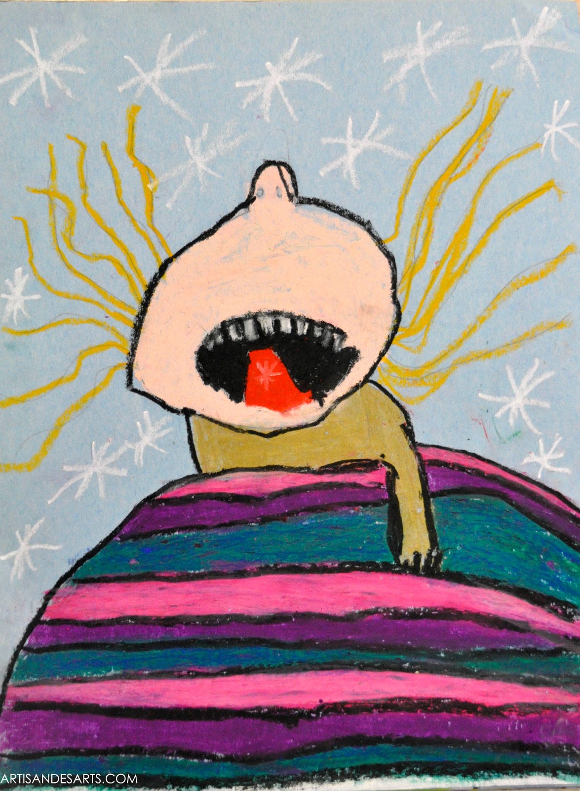 artisan des arts: Catching Snowflakes - grade 3