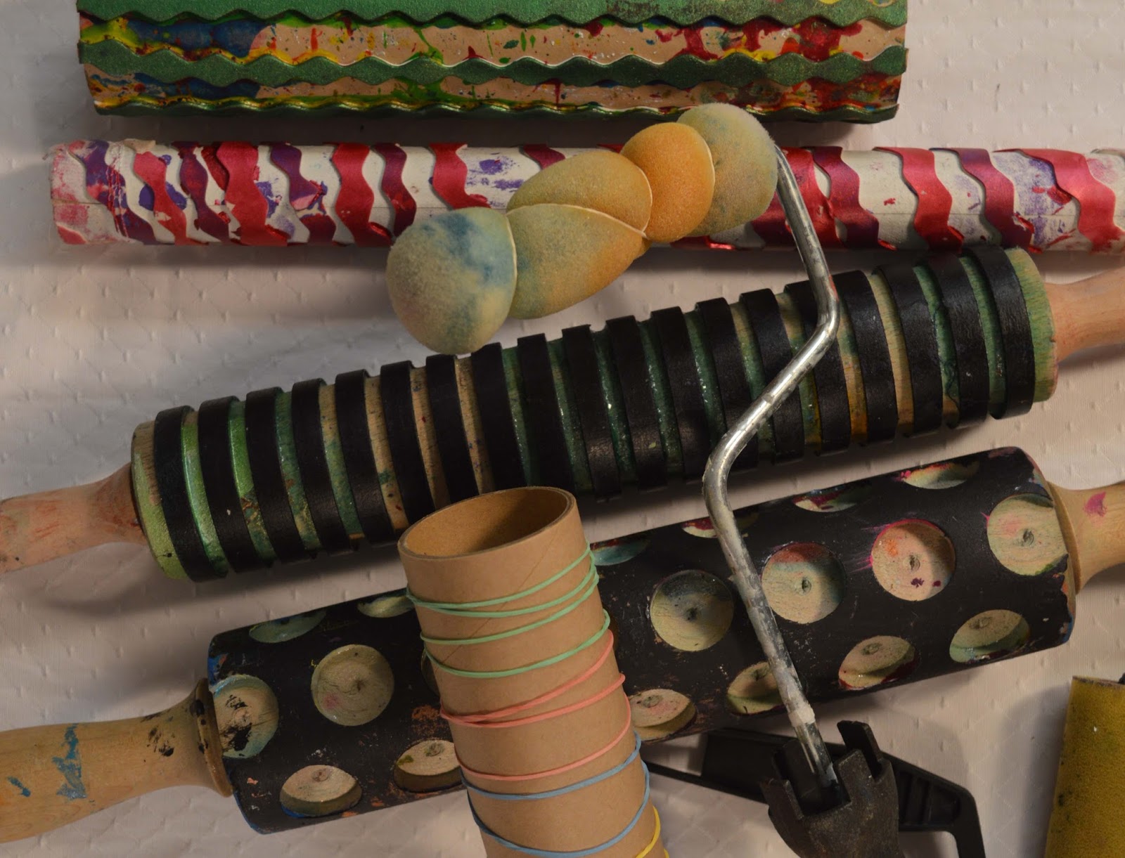 Susan Purney Mark: Mark Making with a Print Roller