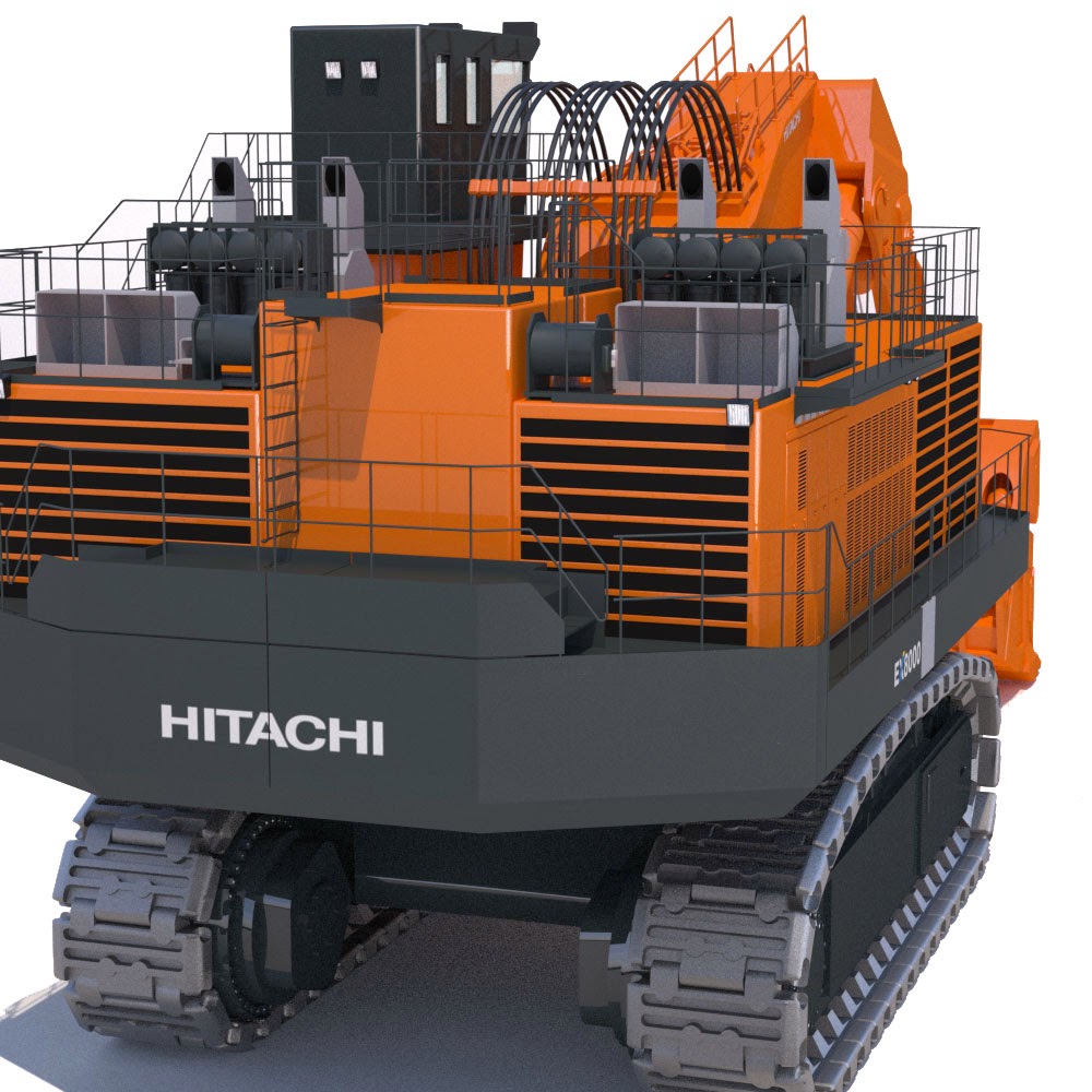 3D Custom Modelling: 3D Model Hitachi EX8000 Loader Excavator