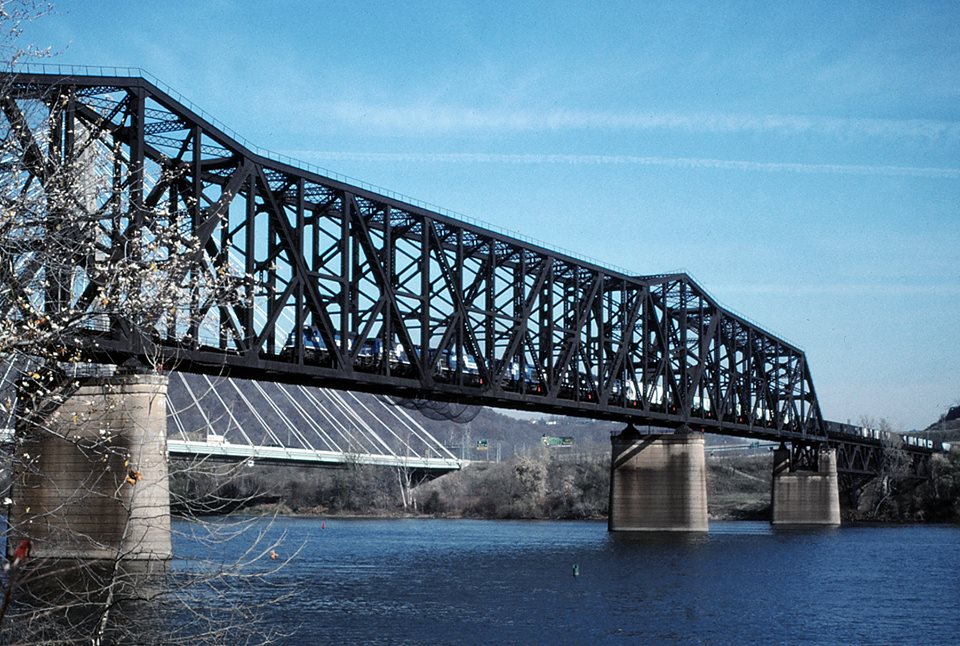 Industrial History: 1926 NS/PRR Panhandle Bridge over Ohio River ...