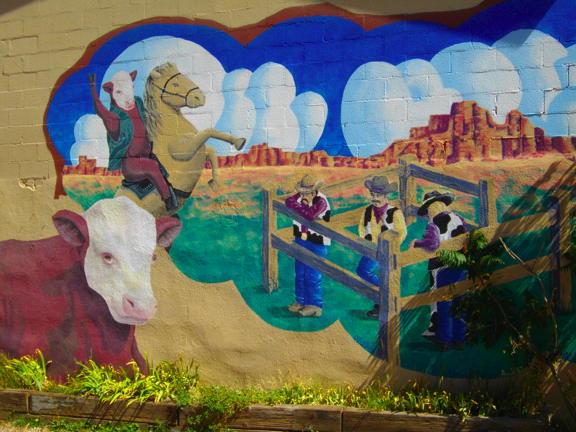 Southern Rockies Nature Blog: A Cow-ntercultural Mural