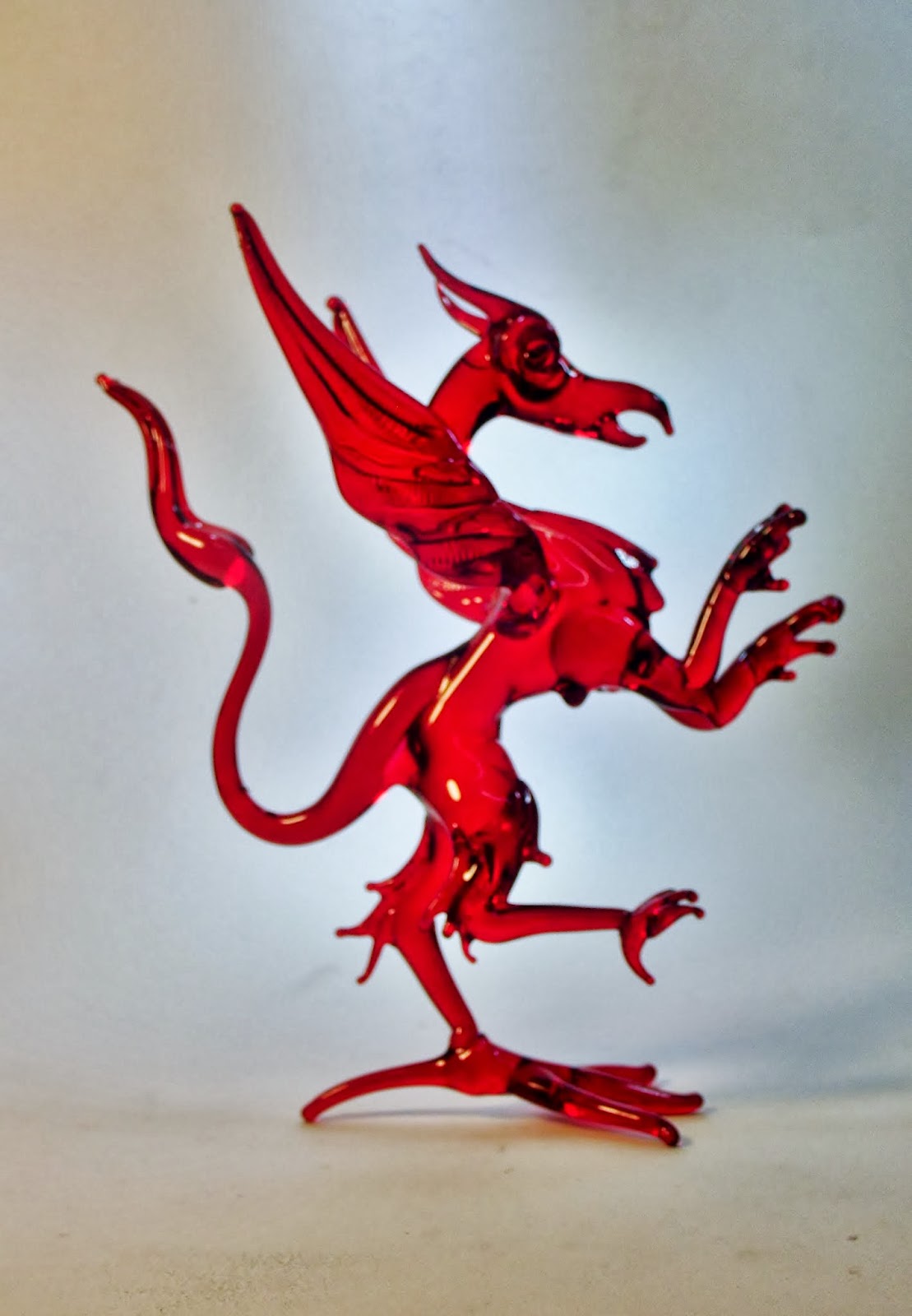 Glassbloggery: Glass Red Griffin