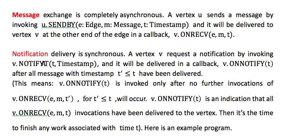 Read Think Practice: Time Dataflow Framwork for Naiad