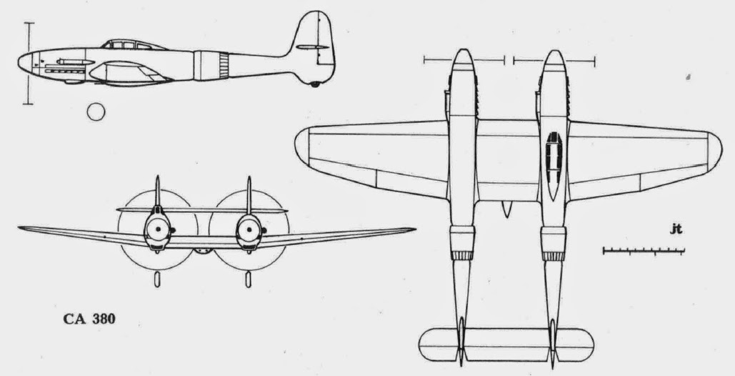 Italian Aircraft of WWII: CAPRONI BERGAMASCHI CA 380