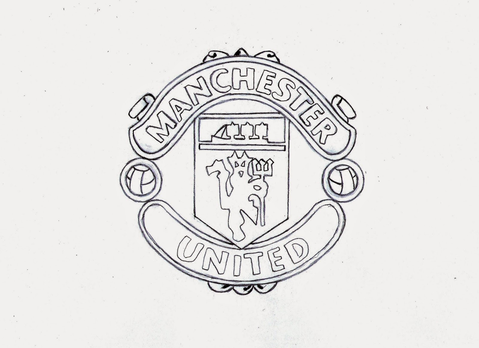 GuuhDesenhos: Como desenhar escudo do Manchester United - How to draw ...
