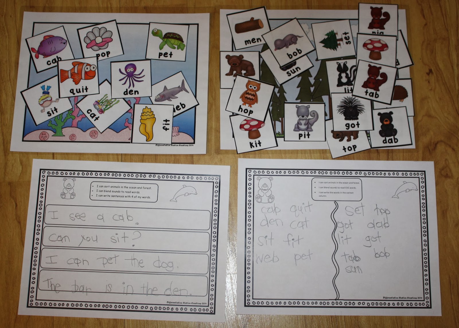 Differentiation Station Creations: Fun With CVC Words! + Freebies!