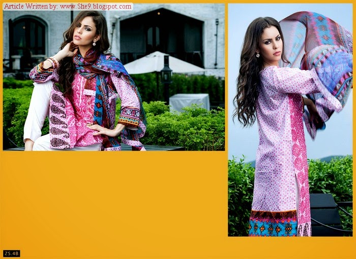 Kalyan Eid Dress Collection 2014-2015 By ZS Textiles ~ She9 | Change ...