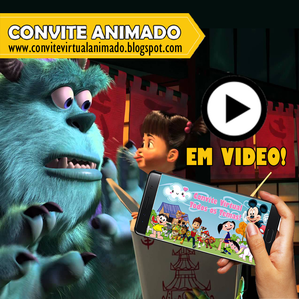 Faça Lindos Convites Virtuais Animados ~ Sua Festa Digital