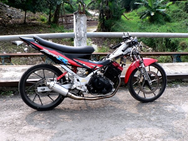 Gambar Modifikasi Drag Bike Motor Satria FU Drag 150 Terbaru
