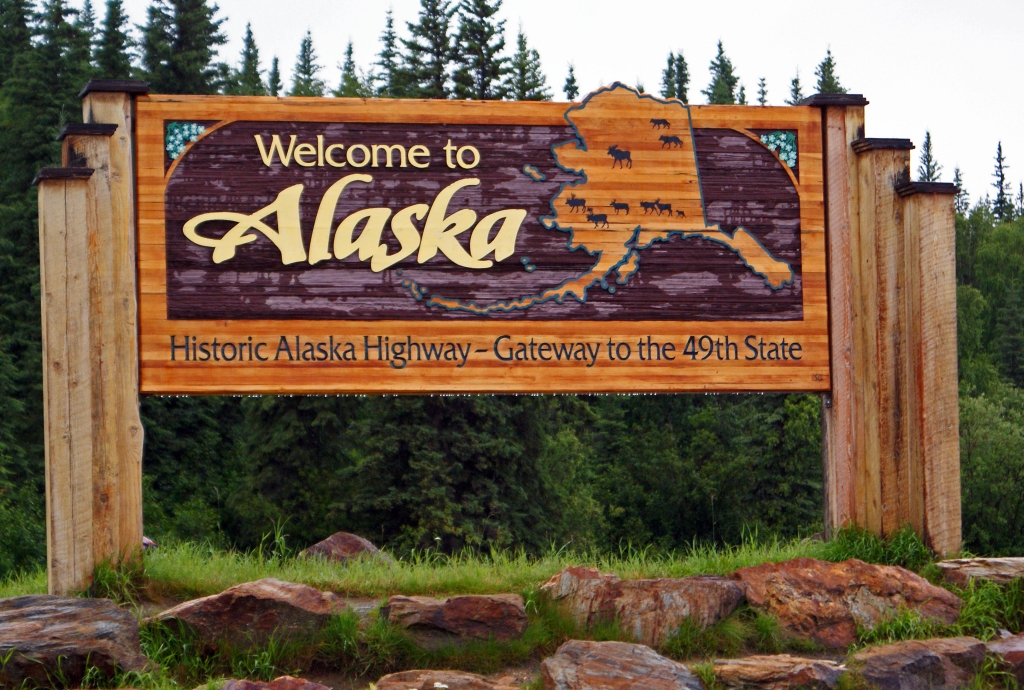 ALASKA: Alaska USA welcome sign | Alaska highway, Alaska usa, Alaska