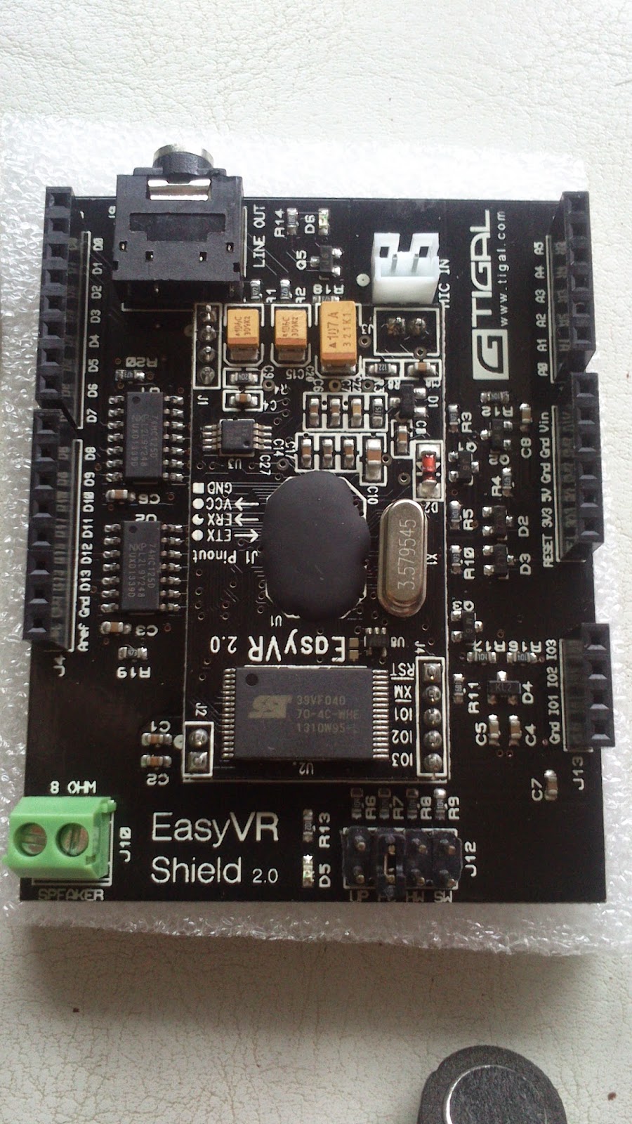 Electronic Systems Design ® Easyvr 20 Arduino Shield