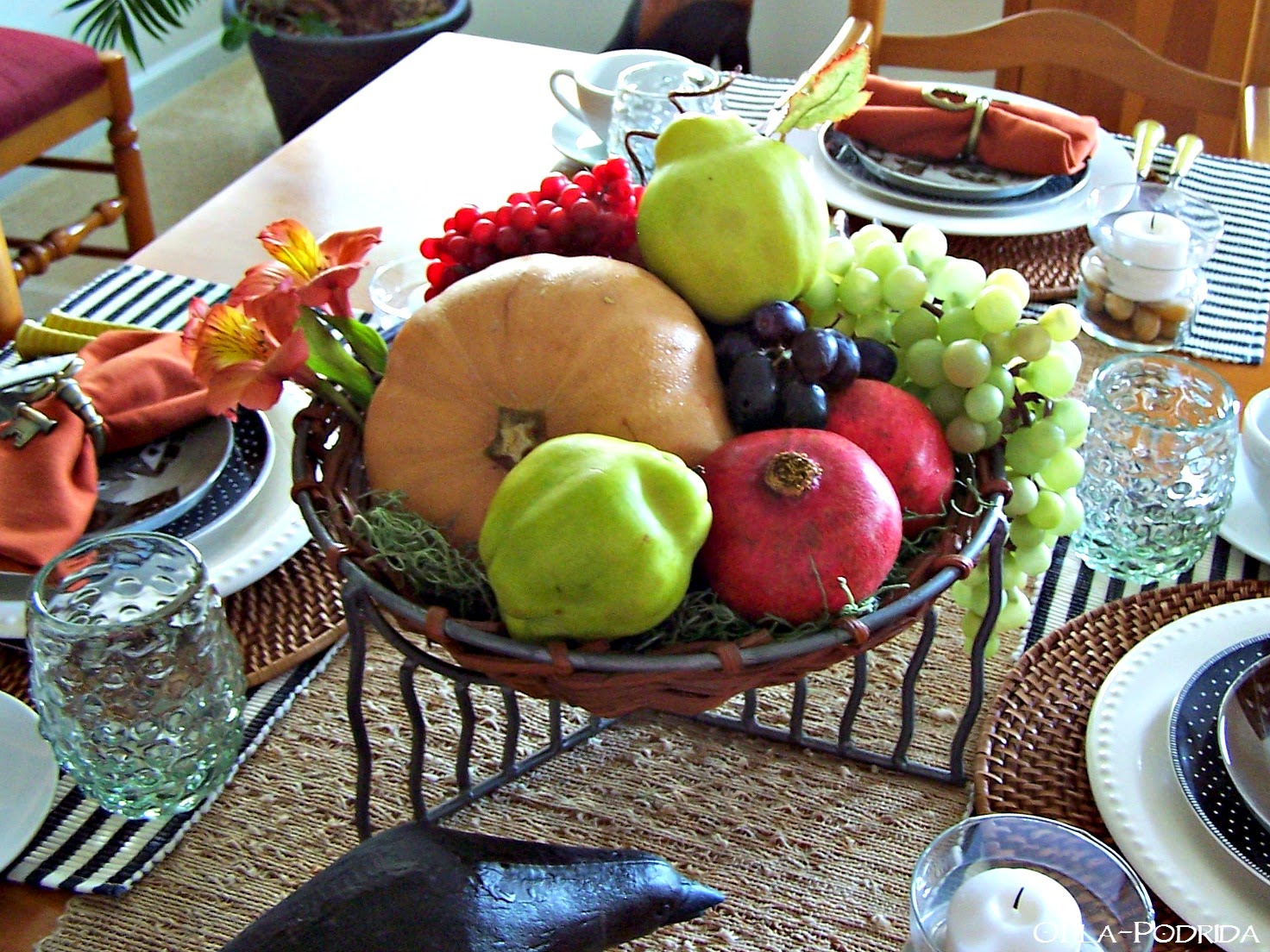 Olla-Podrida: Welcome October Table Setting